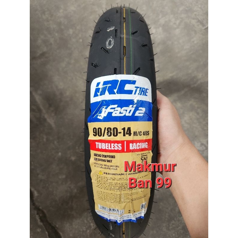 Irc 90/80-14 Fasti 2 Soft Compound Tubeless Tires | Shopee Malaysia