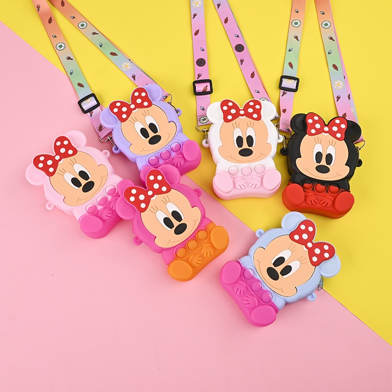 Minnie Pop it model Jelly Rubber Pop it Kids Bag | Shopee Malaysia