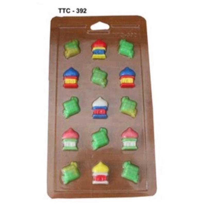 Cute EMOJI MUSLIM CHILDREN'S MOSQUE CHOCOLATE MIKA MOLD (PUDING/AGAR ...