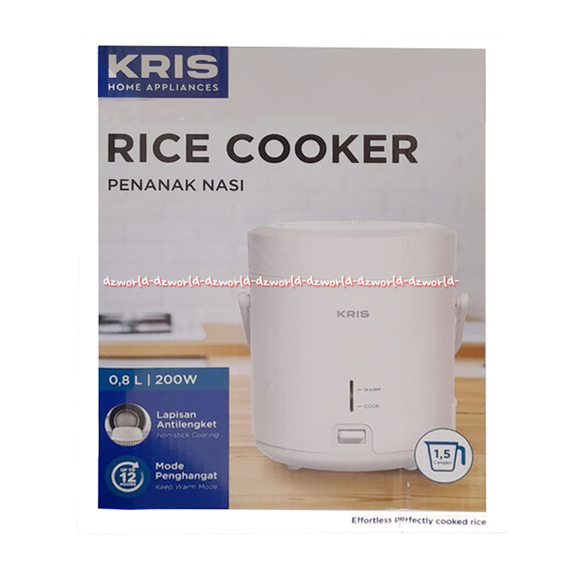 PUTIH Kris 0.8L Small Mini Rice Cooker White for Traveling White ...