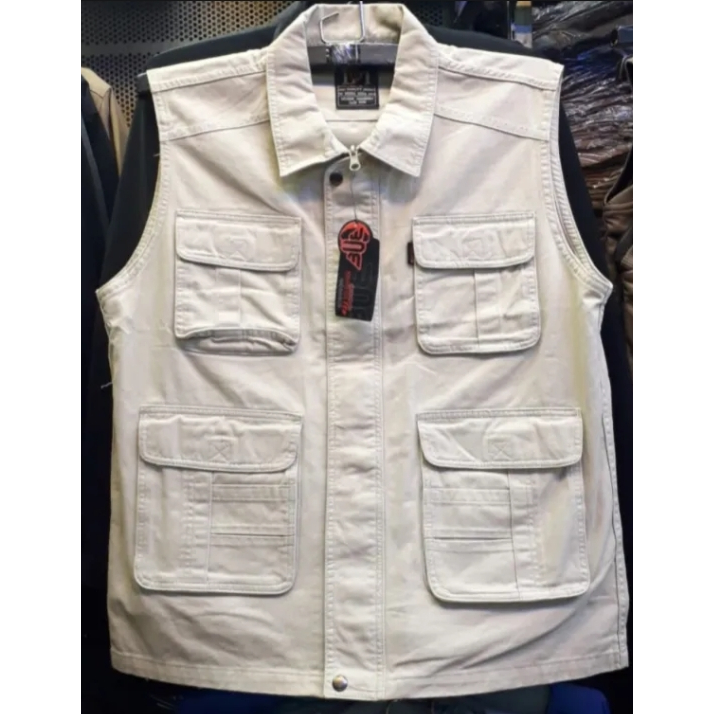 Outdoor Canvas VEST (Collar) TACTICAL VEST Uniform VEST CARGO VEST ...