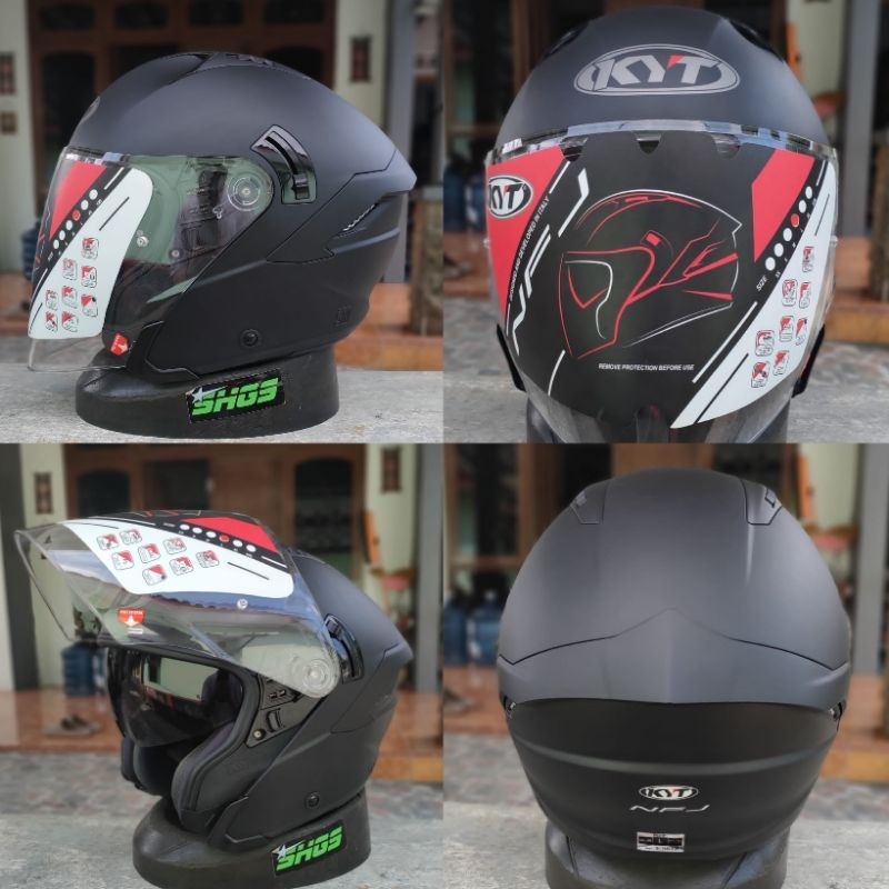 Kyt nfj solid black matt original kyt | Shopee Malaysia