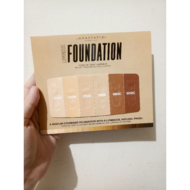 ABH Anasta*sia Bever*ly H*ills Luminous Foundation Sample Sachet ...