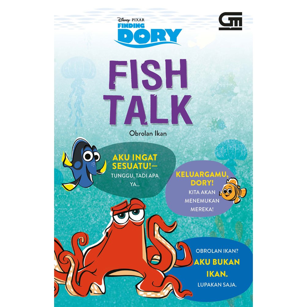 Finding Dory Fish Chat Fish Talk Original Disney Story Book Gramedia ...