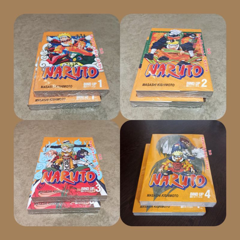Naruto Bind Up Edition 1,2,3,4 - Masashi Kishimoto | Shopee Malaysia