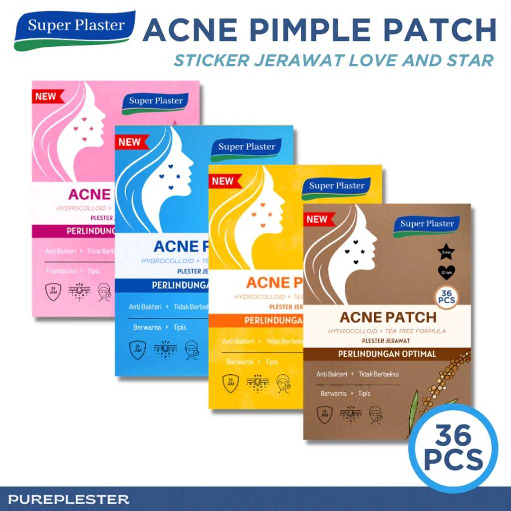 Acne Patch COLORFUL - 36 Patches Pink Yellow Blue Black Patch ...