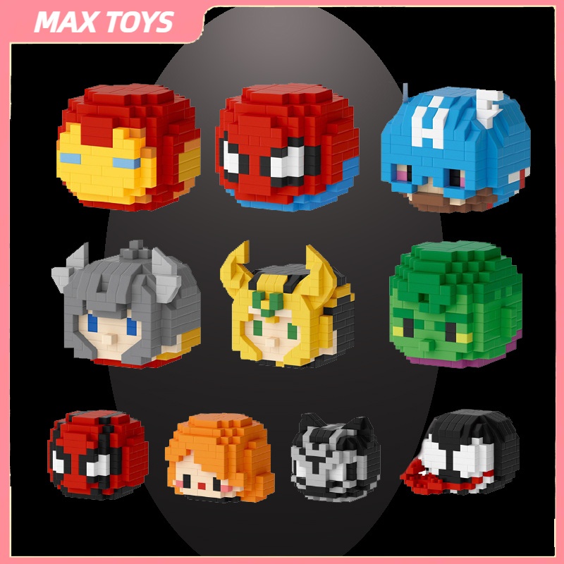 Max TOY Nano Bricks Block Superhero The Avengers Egg brick Building ...