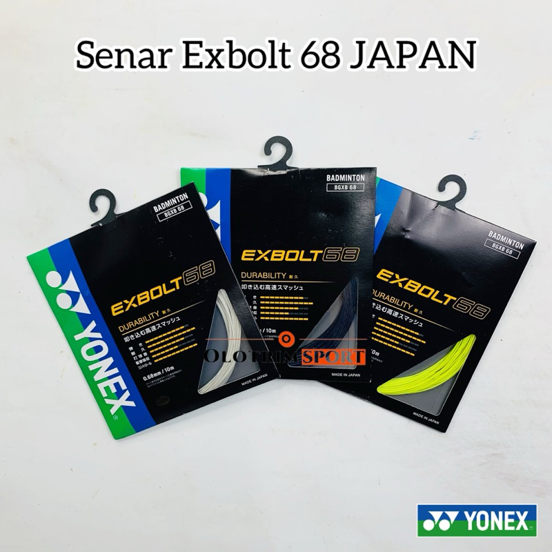 Original YONEX EXBOLT 68 JP JAPAN Badminton Strings | Shopee Malaysia