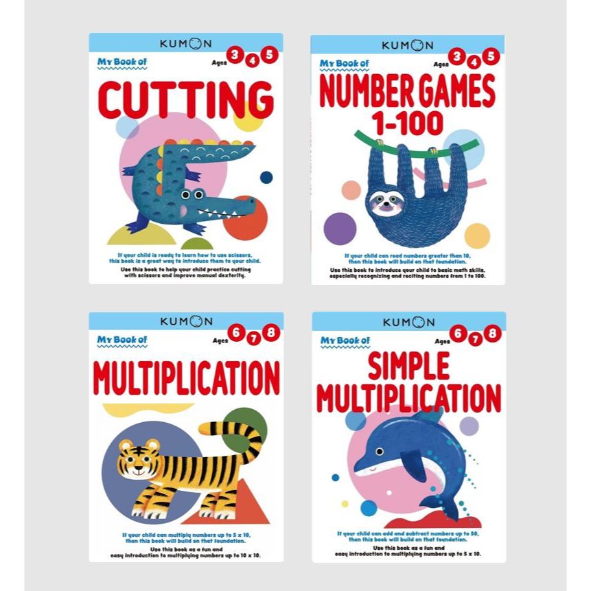 Kumon My Book of Cutting, Number Games 1-100 (3-5 years ...