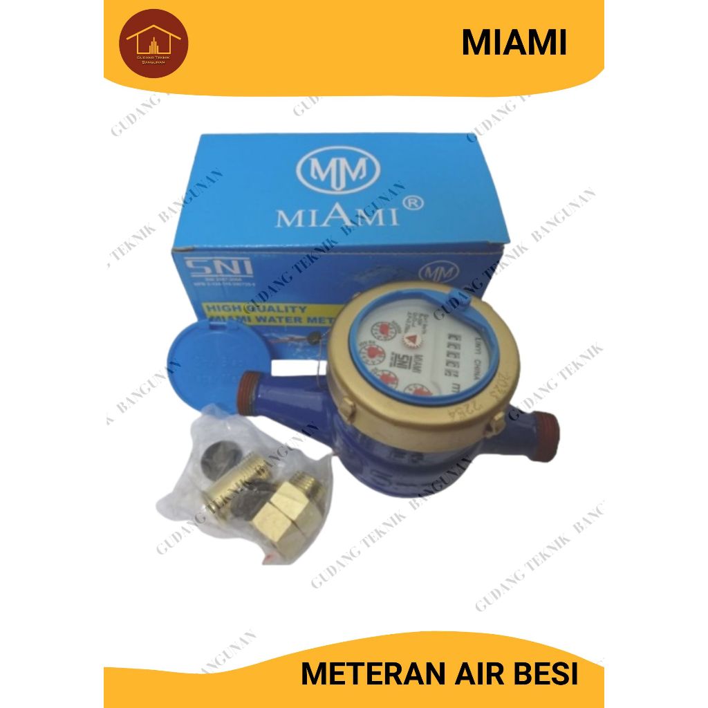 Miami Water Meter 1/2" Iron Body Water Meter/Water Meter/PAM PDAM Water ...