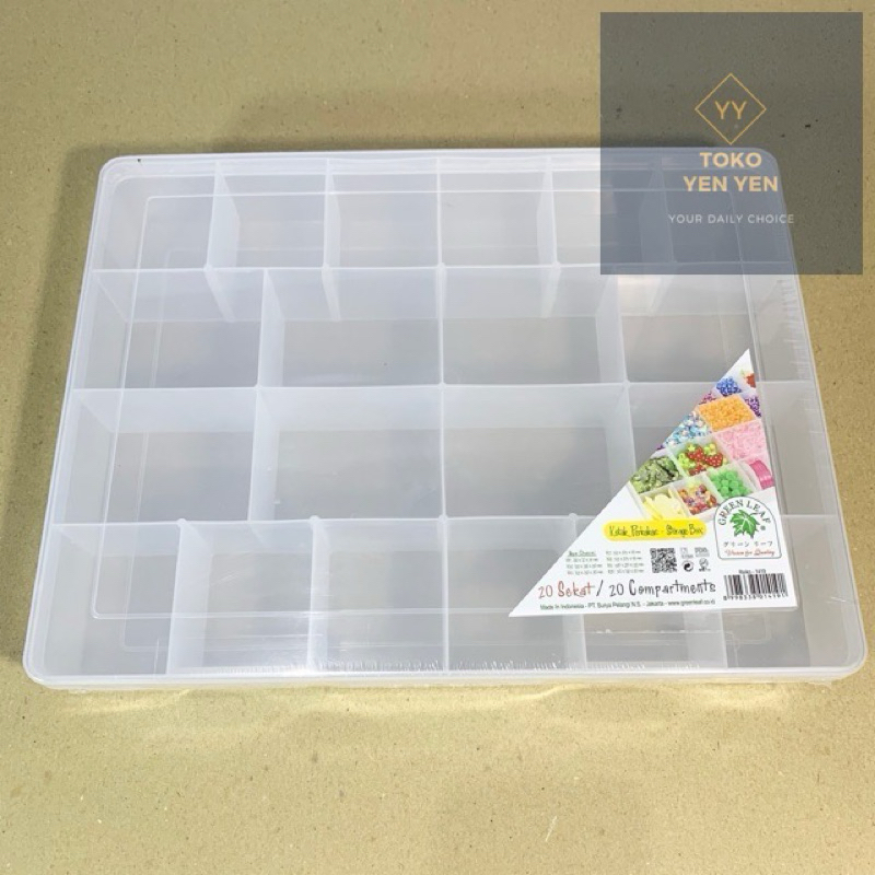 Reiko 1419 Green Leaf Storage Box 20 Compartment Tool Box | Shopee Malaysia