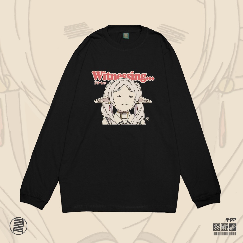 Longsleeve Kaos Tiedyeen Witnessing Meme Face Anime Manga T-Shirt ...