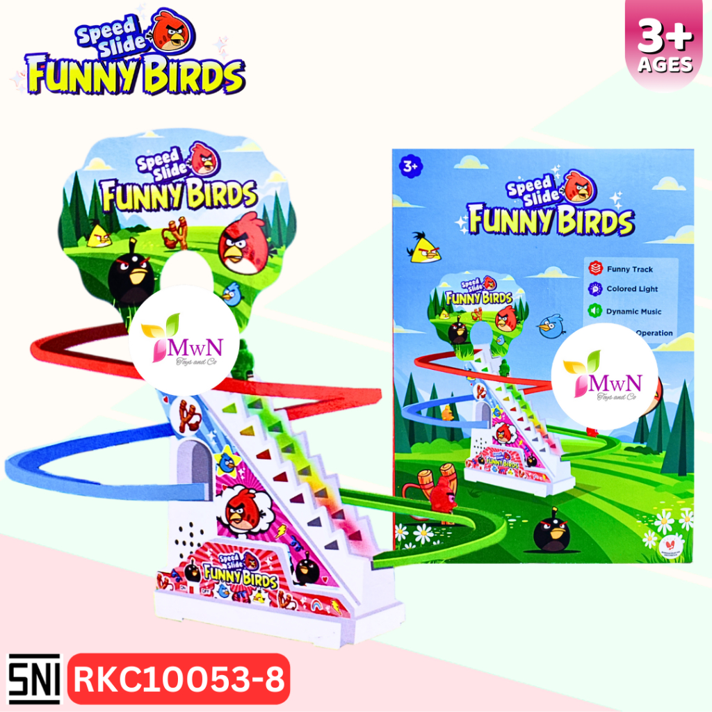 Mwn Speed Slide Funny Birds Ladder Track Toy RKC10053-8 | Shopee Malaysia
