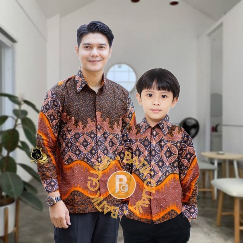 MERAH KEMEJA Guava Batik - Latest Couple sweet Batik Father And Son ...