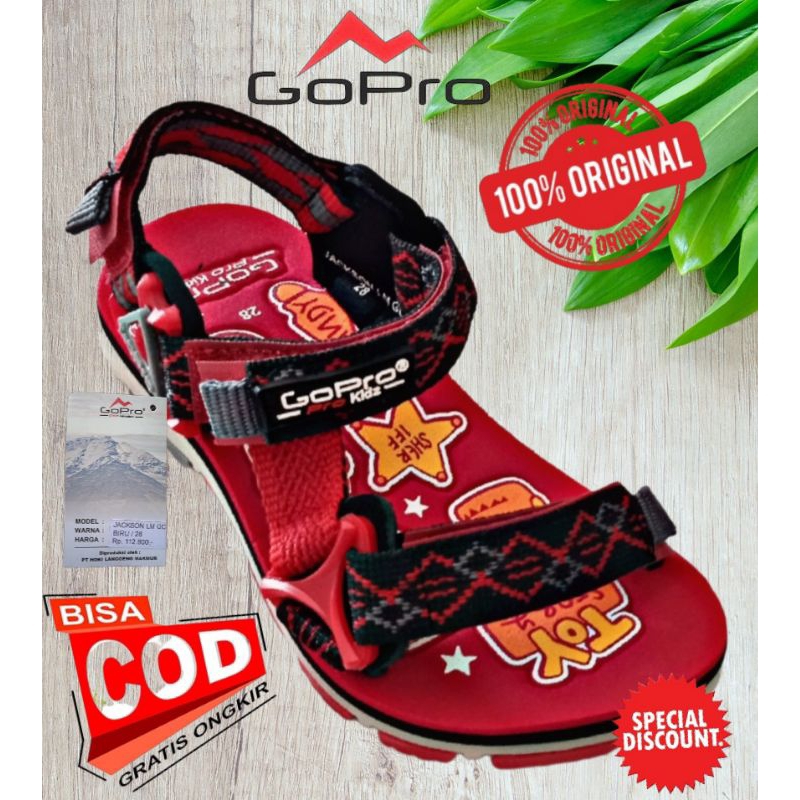 Original Sandals gunung anak nyala lampu GO PRO JACKSON LM GC SL size ...