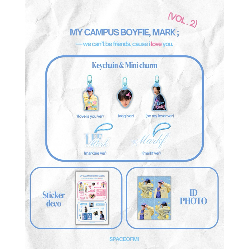 My CAMPUS BOYFIE, MARK VOL.2 | Keychain - MINI CHARM - STICKER - ID PHOTO | Mark NCT | Shopee ...