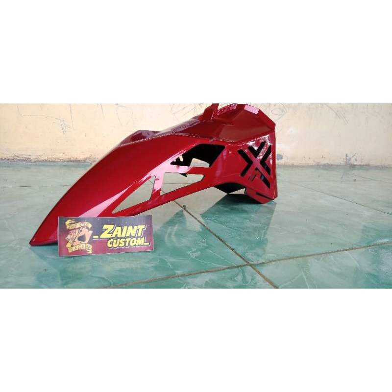 MERAH Mio M3, MIO Z FRONT SCREEN PRINTING SPEAK CUSTOM COAK RED COLOR ...