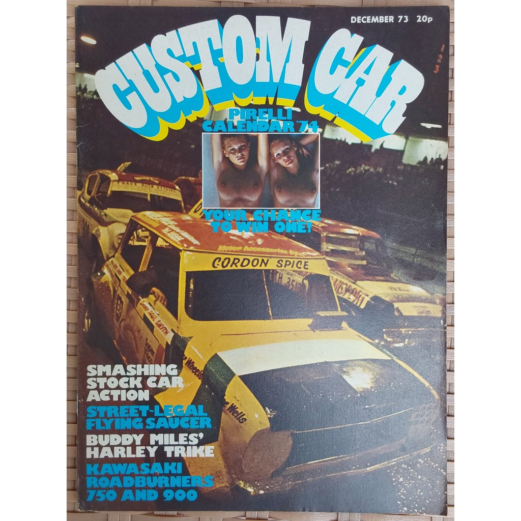 Very RARE, VINTAGE - UK Custom Car Magazine December 1973, HOT RODS ...