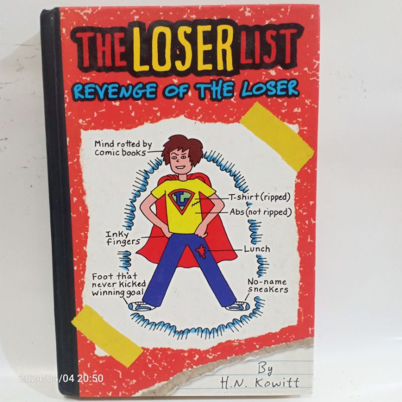 Original HARDCOVER BOOK IMPORTED The Loser LIST Revenge Of The Loser ...