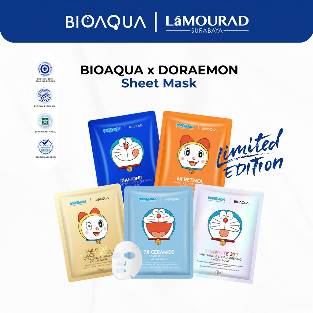 Bioaqua X DORAEMON Sheet Mask | Shopee Malaysia