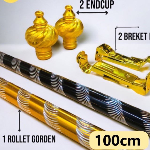 Full Set of Curtain Rods, complete set of threaded motifs | Shopee Malaysia