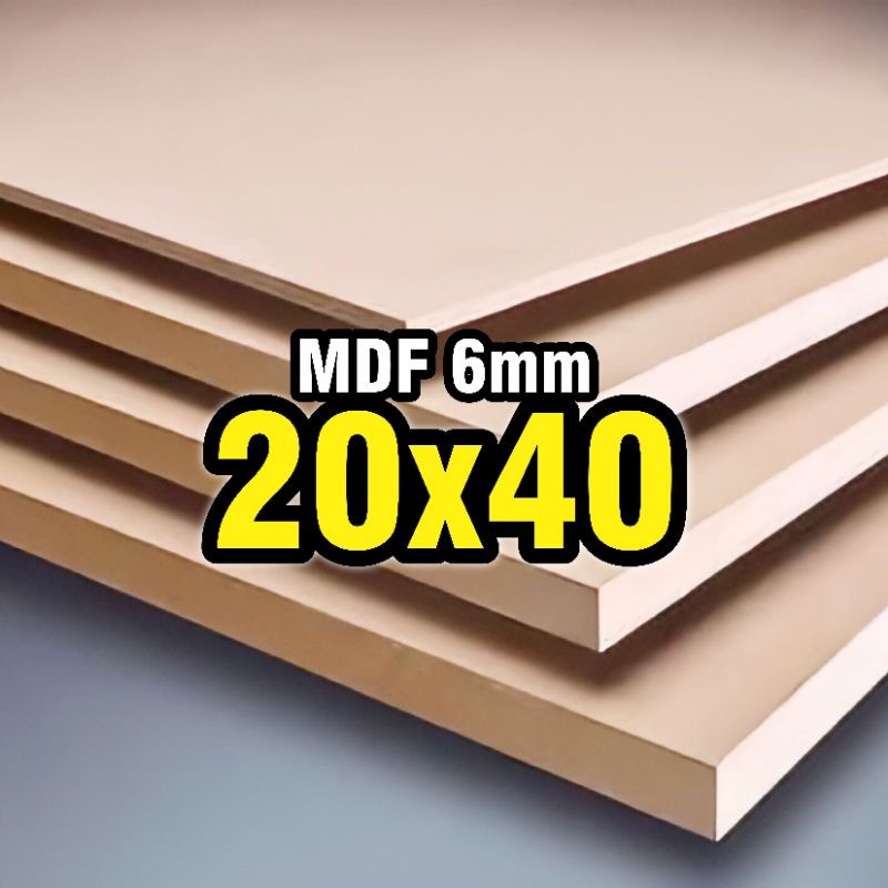 Mdf Board Size 20x40cm Thickness 6mm | Shopee Malaysia