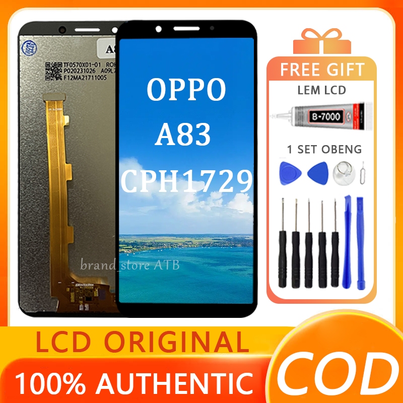 [ORIGINAL Oem]lcd TOUCHSCREEN FULLSET OPPO A83/ CPH1729 BIG GLASS ...