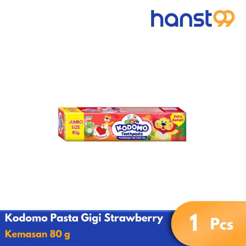 Kodomo Strawberry Children's Toothpaste 80g | Shopee Malaysia