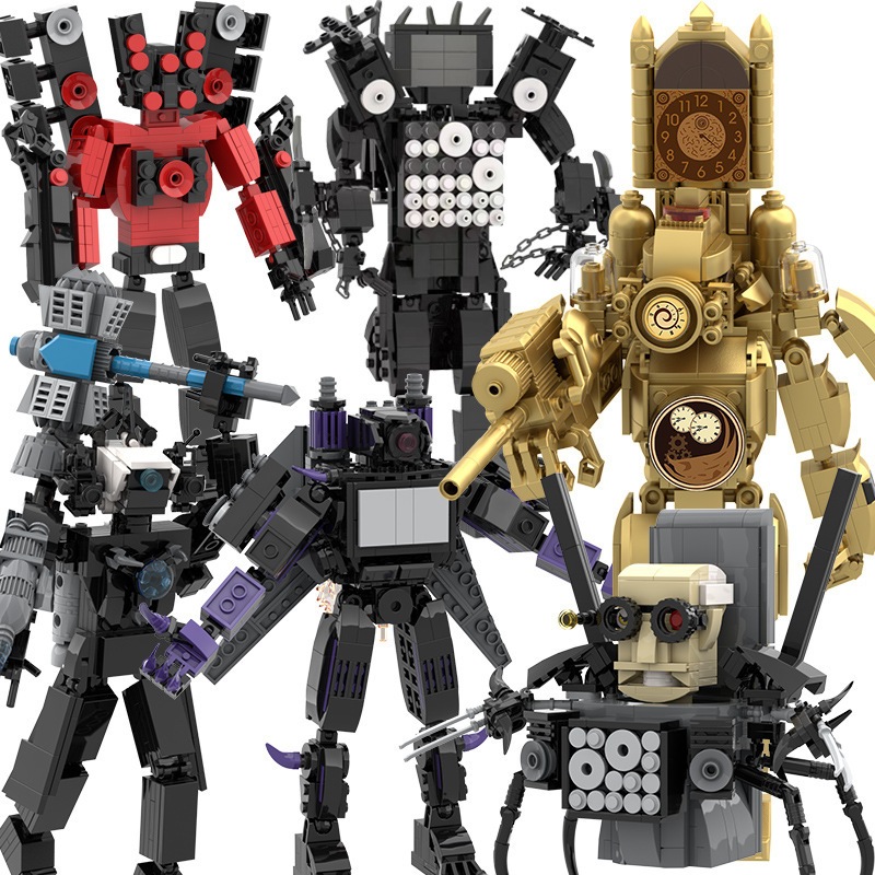 Upgrade Moc skibidi Toilet Titan King Monitor Model Building Blocks ...