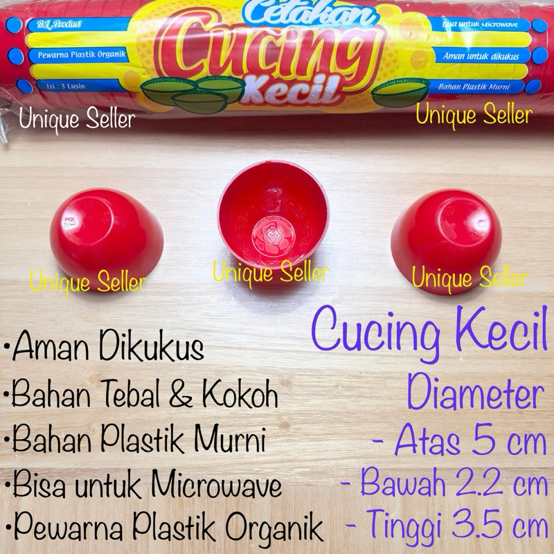 MERAH (Isi12] 5cm Red Small Cucing Mold/5cm Red Bowl Cake Mold/Apem ...