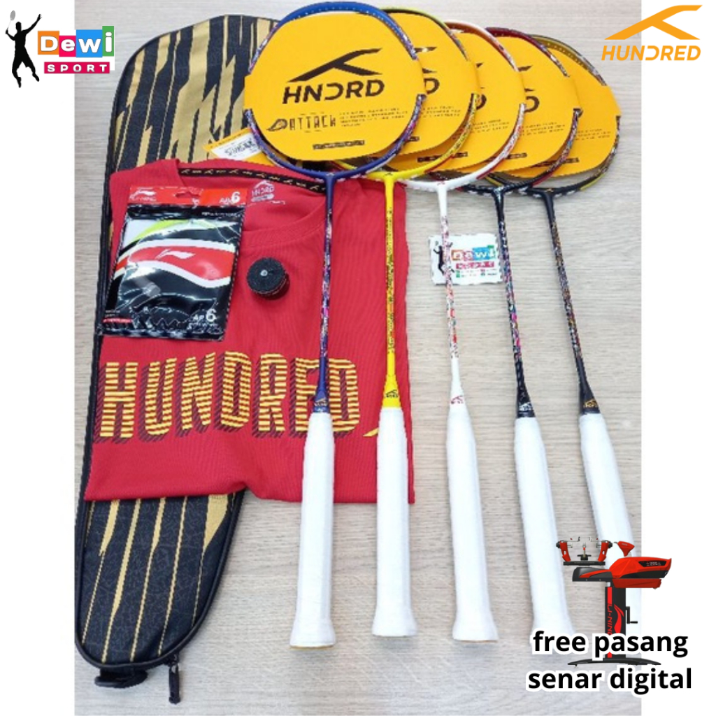 Hundred FLUTTER S ATTACK Badminton Racket | Shopee Malaysia