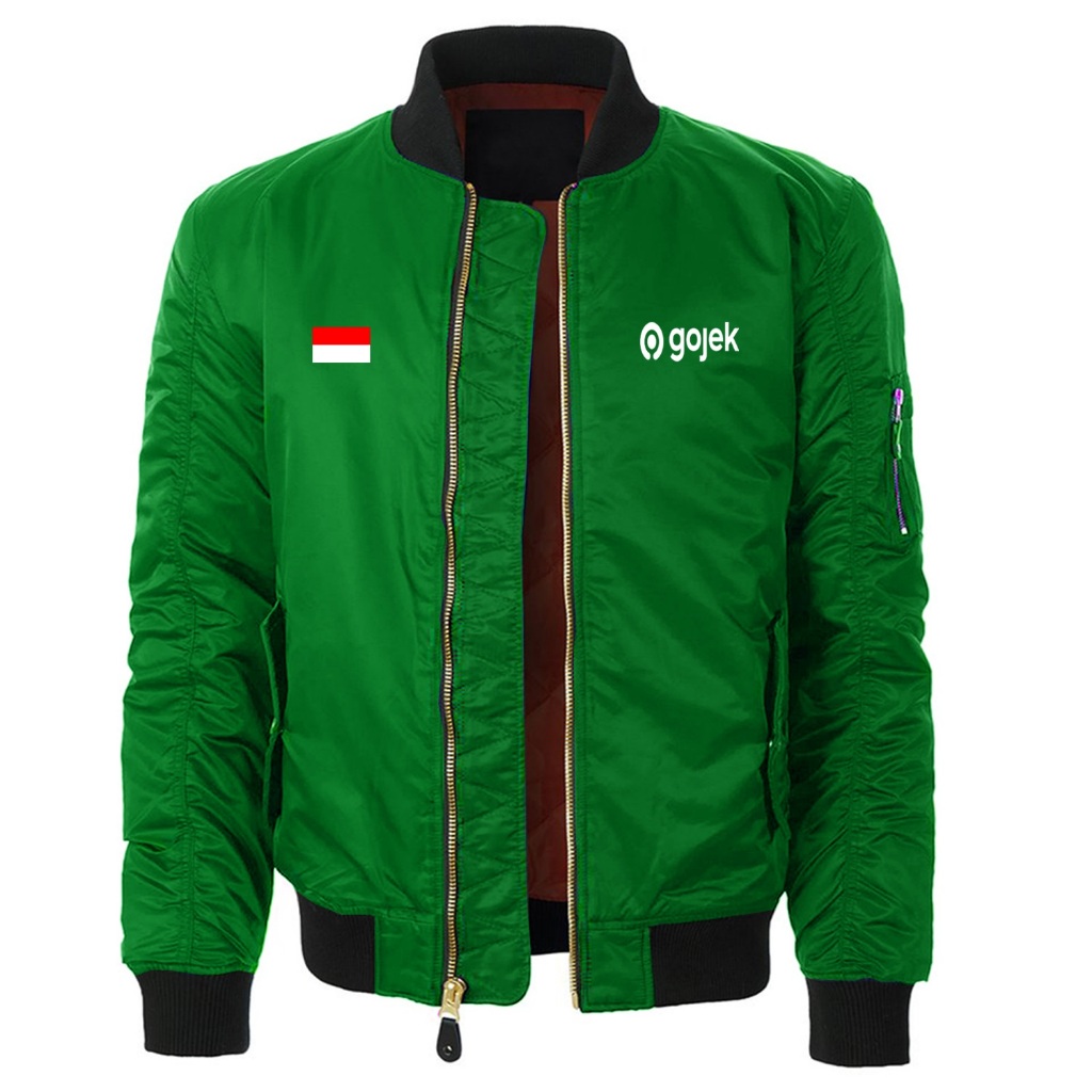 Gojek bomber Jacket custom Men's Parachute Jacket gojek waterproof ...