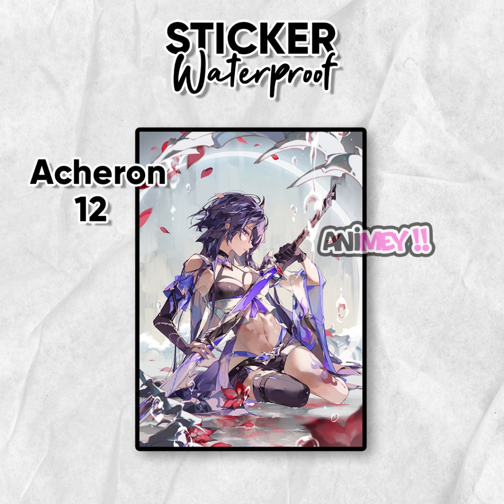Acheron Honkai Star Rail Sticker/Waterproof Anime Sticker | Shopee Malaysia
