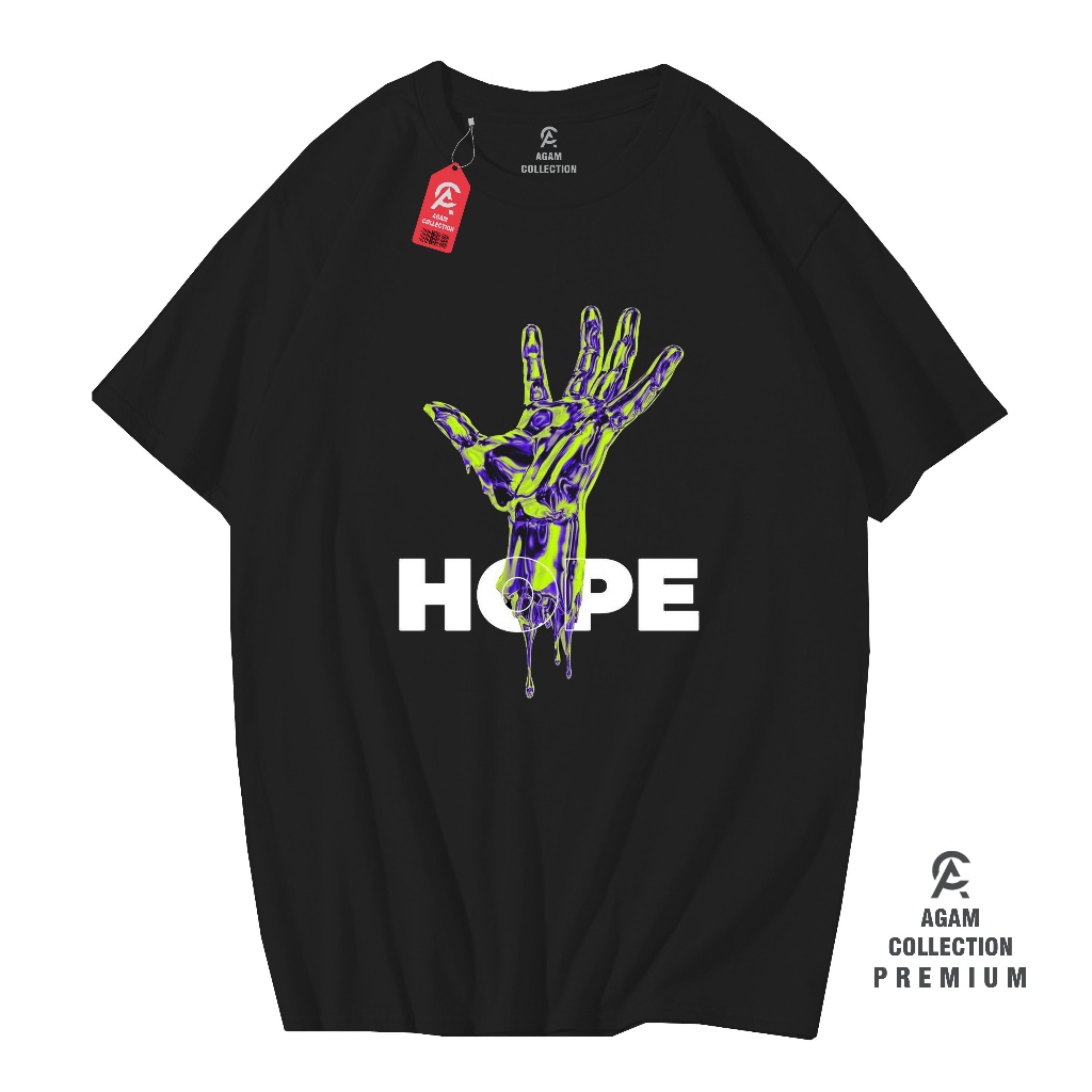 Agam Collection - T-shirt Hope Kaos Distro Premium | Shopee Malaysia