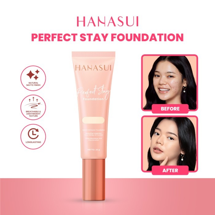 Hanasui Perfect Stay Foundation 25g | Shopee Malaysia
