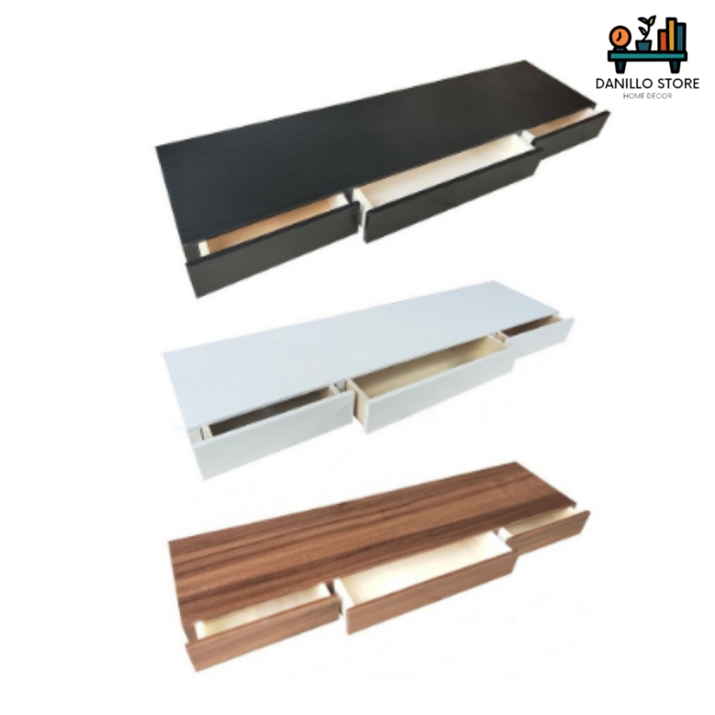 Minimalist HANGING WALL DRAWER SHELF SHELF WITH DRAWERS 3 80 cm ...
