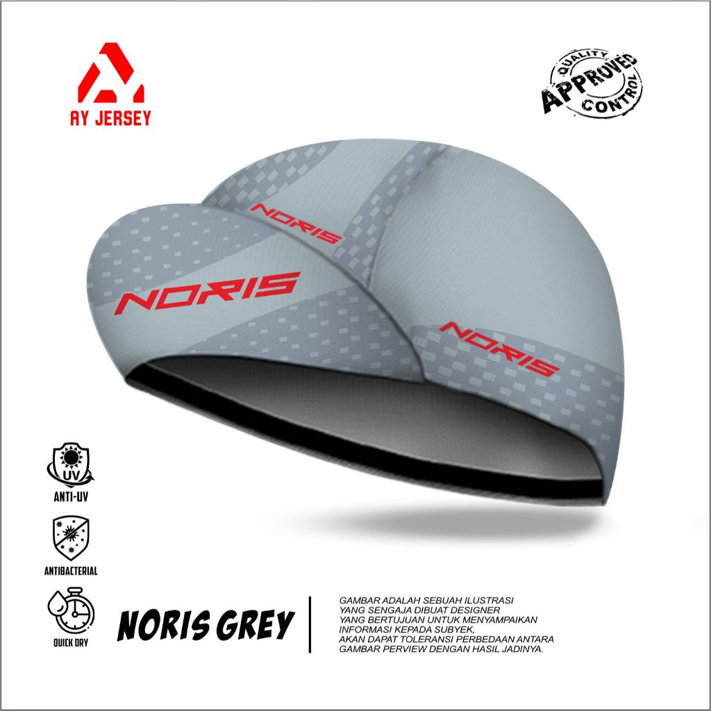 Cycling CAP NORIS GRAY (Bike CAP) | Shopee Malaysia