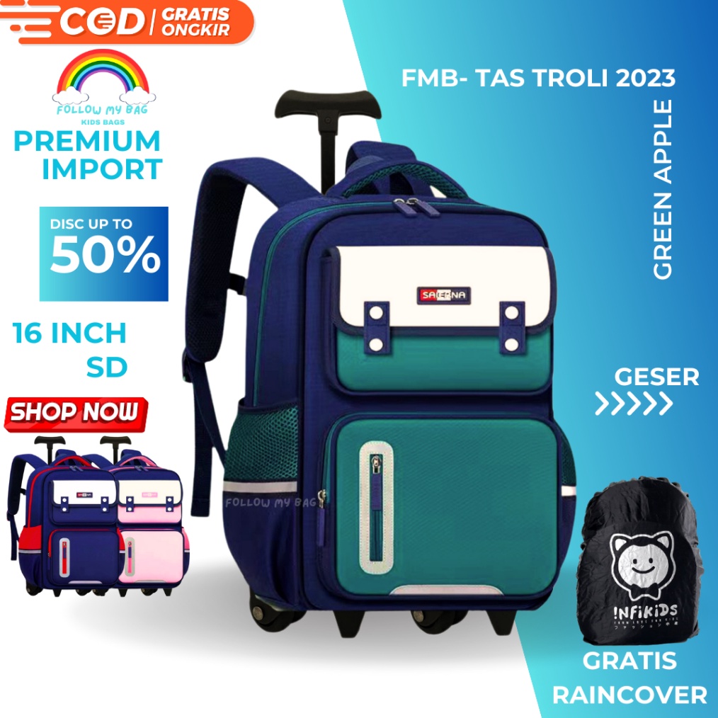 Kode W69X Follow My Bags Trolley Bag For Elementary School Children ...