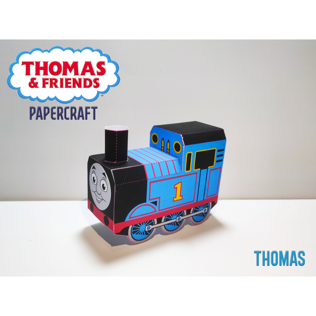 3d Papercraft Train Thomas And Friends Percy Nia DIY Paper Pattern ...