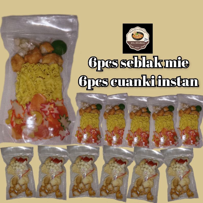 6 instant cuanki, 6 pcs noodle seblak | Shopee Malaysia