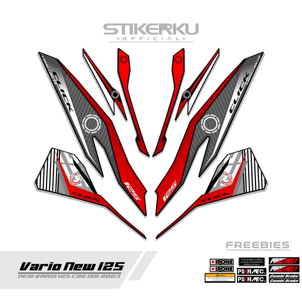 Striping VARIO NEW 125 2023 MOTIF 27/STICKER VARIO NEW 125 CBS ISS/150 ...
