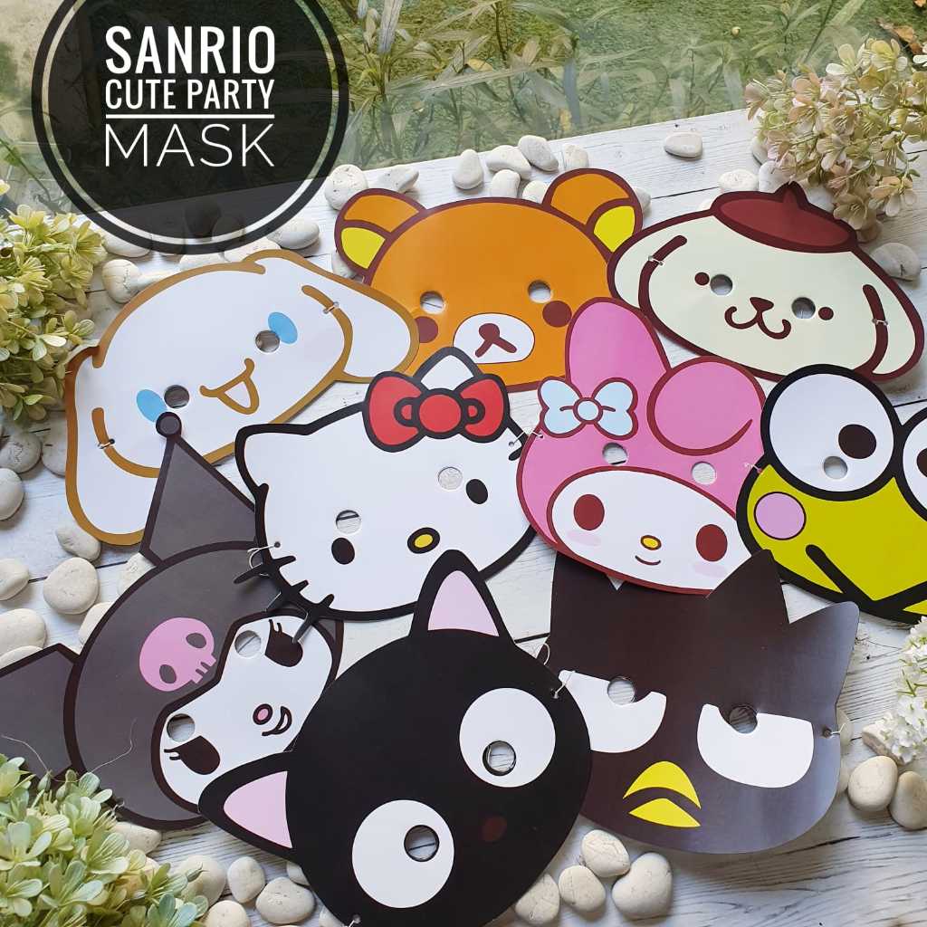 Sanrio Party Mask Birthday Mask Birthday Accessories Props Supplies ...