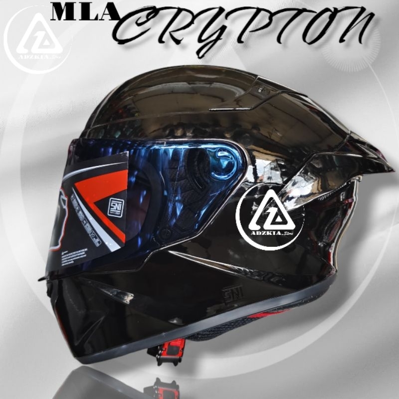 Mla CRYPTON TTCe SOLID BLACK GLOSS Helmet | Full FACE Helmet | Latest ...