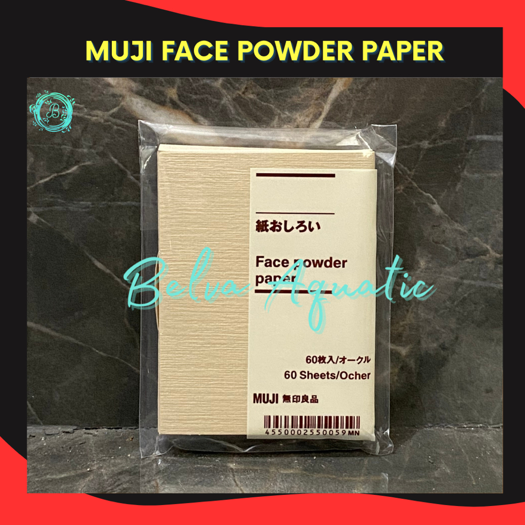 Muji FACE POWDER PAPER FACE POWDER PAPER Form Original Muji Japan | Shopee Malaysia