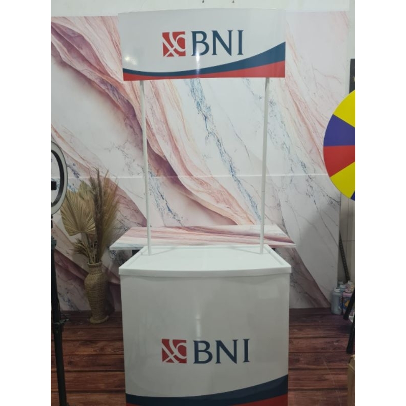 Event desk bank bni custom order booth portable Exhibition pancawarna ...