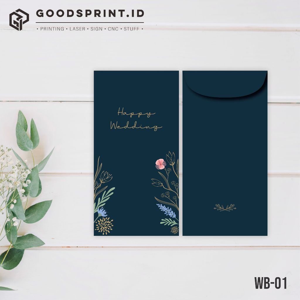 Navy Blue Angpao WEDDING Envelope Long Envelope Money Envelope Premium ...