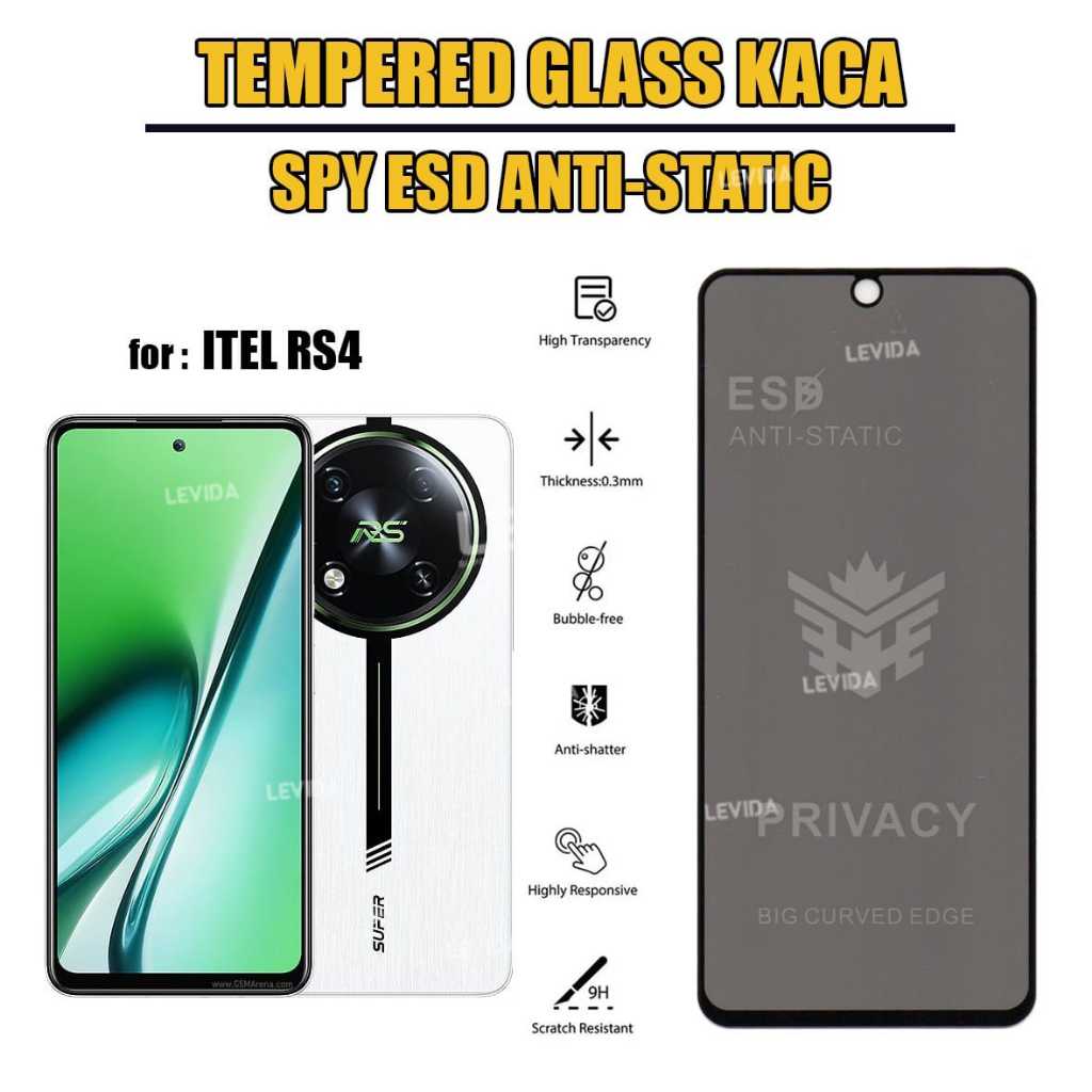 LAYAR Itel RS4 Itel P55 Nfc Itel P36 Tempered glass full Cover ANTI ...