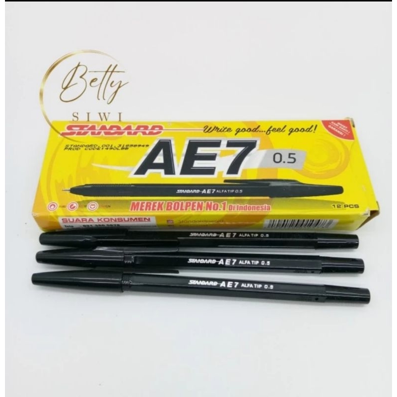 Pen/pen Ballpoint Pen Standard AE7 0.5mm | Shopee Malaysia