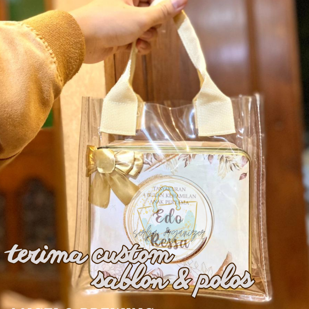 Custom Goodie bag promotional bag special order mica strap bag ...