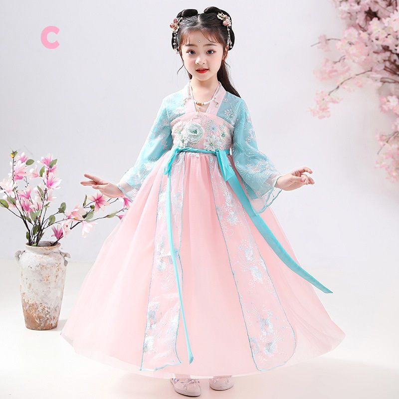 Dh1 DRESS HANFU/HANFU IMPORT/Children's HANFU DRESS/ PINK DRESS/ PINK ...